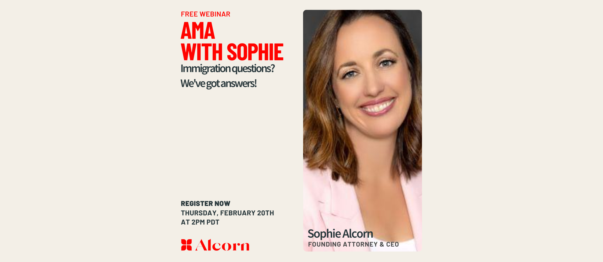 AMA with Sophie Alcorn | Alcorn Immigration Law